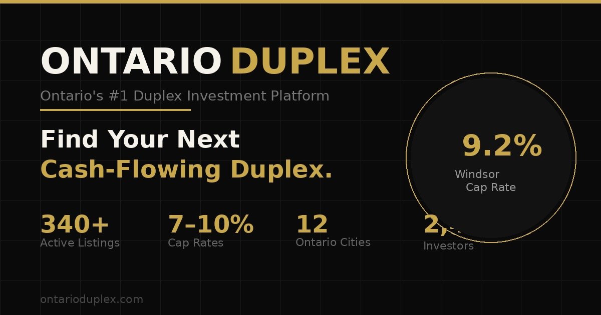 Duplex Mortgage Guide for Ontario I... | OntarioDuplex.com